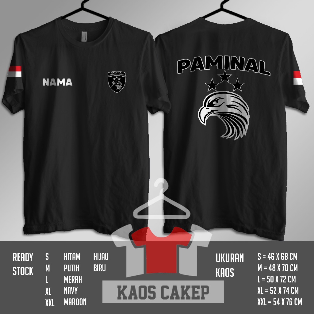 Jual Kaos Intansi PAMINAL Pengamanan Internal Gratis Nama Desain ...