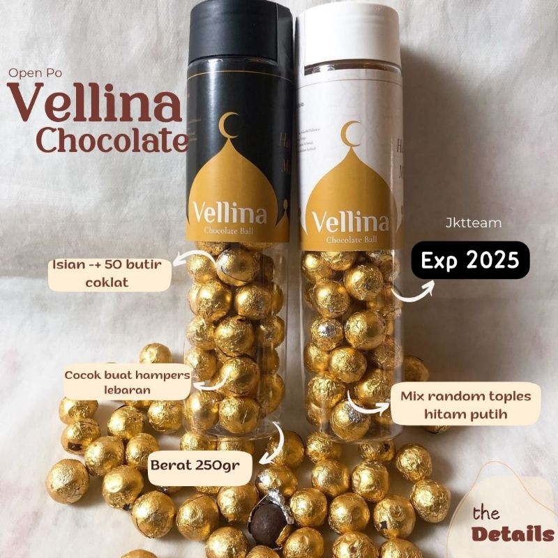 Jual Vellina Chocolate ball hampers lebaran Velina coklat enak (Ready ...