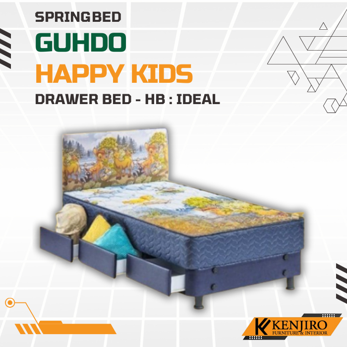 Jual Kasur Springbed Guhdo Happy Kids Drawer Bed Fullset | Shopee Indonesia
