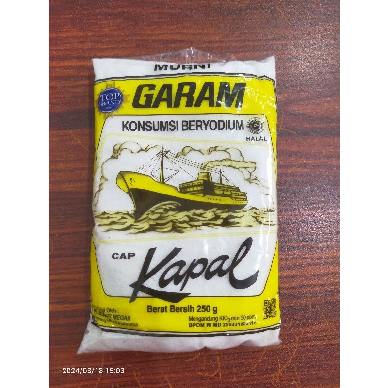 Jual GARAM CAP KAPAL 250 gr | Shopee Indonesia