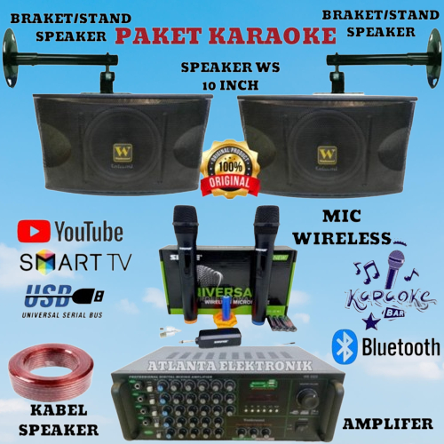 Jual PAKET SOUND KARAOKE WONDERSOUND 10 INCH PLUS PLAYER KJB PLUS ...