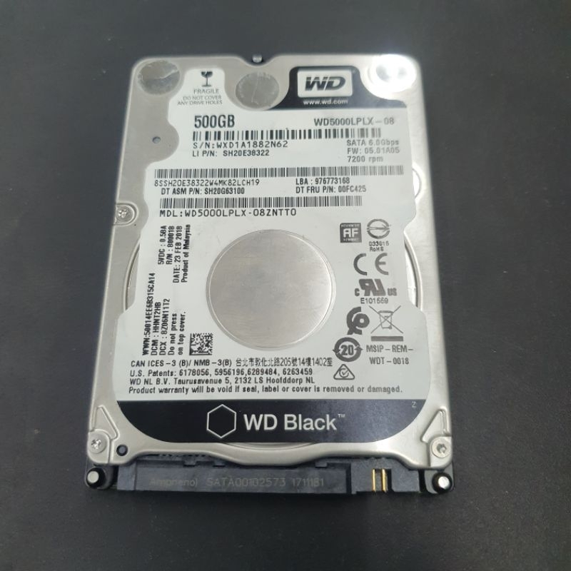 Jual Hardisk Internal HDD LAPTOP 500 GB UKURAN 2,5 INCHI PERFORMANCE ...