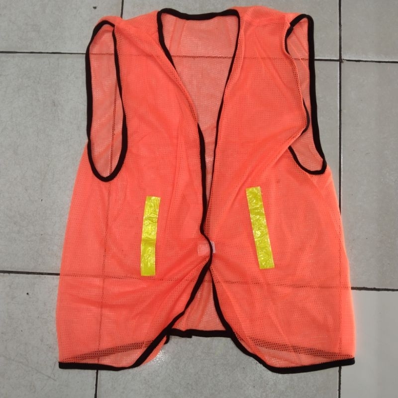 Jual Rompi Proyek Oren Jaring X -Rompi Parkir-Rompi Safety-Rompi Vest ...