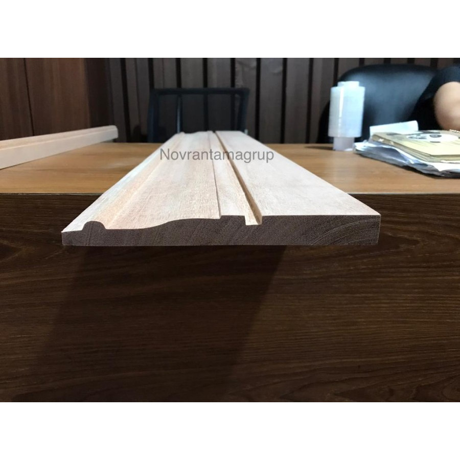 Jual Lis Kayu Profil Wall Moulding Alchitrave 20x2cm Panjang 245cm ...