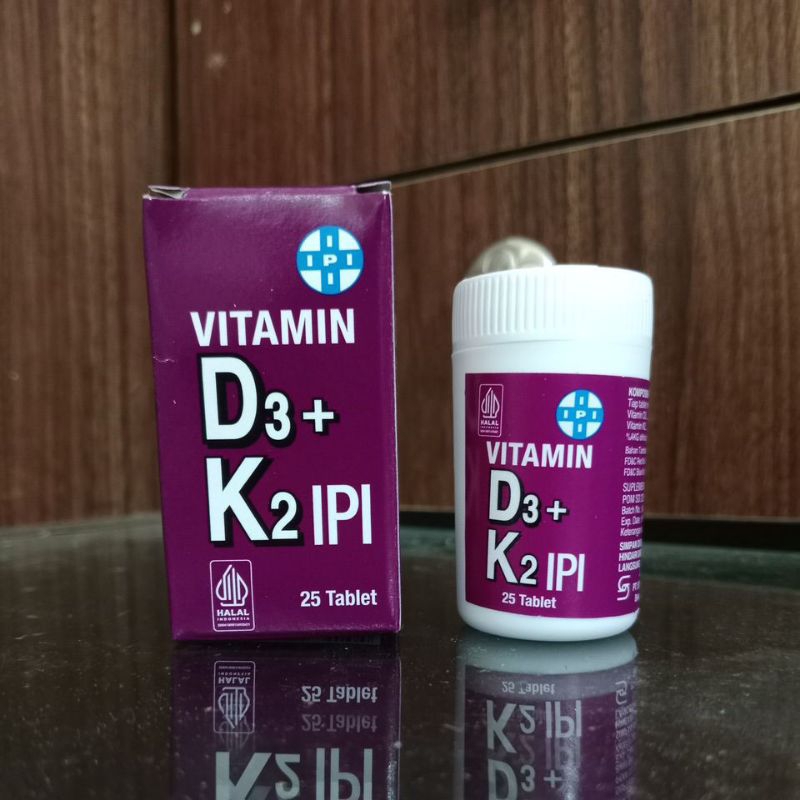 Jual Vitamin D3+K2 Ipi isi 25 Tablet | Shopee Indonesia