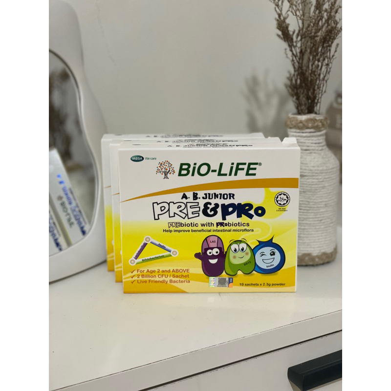 Jual BIO-LIFE A.B JUNIOR PRE&PRO PREbiotic with PRObiotics 10 sachet | Shopee Indonesia
