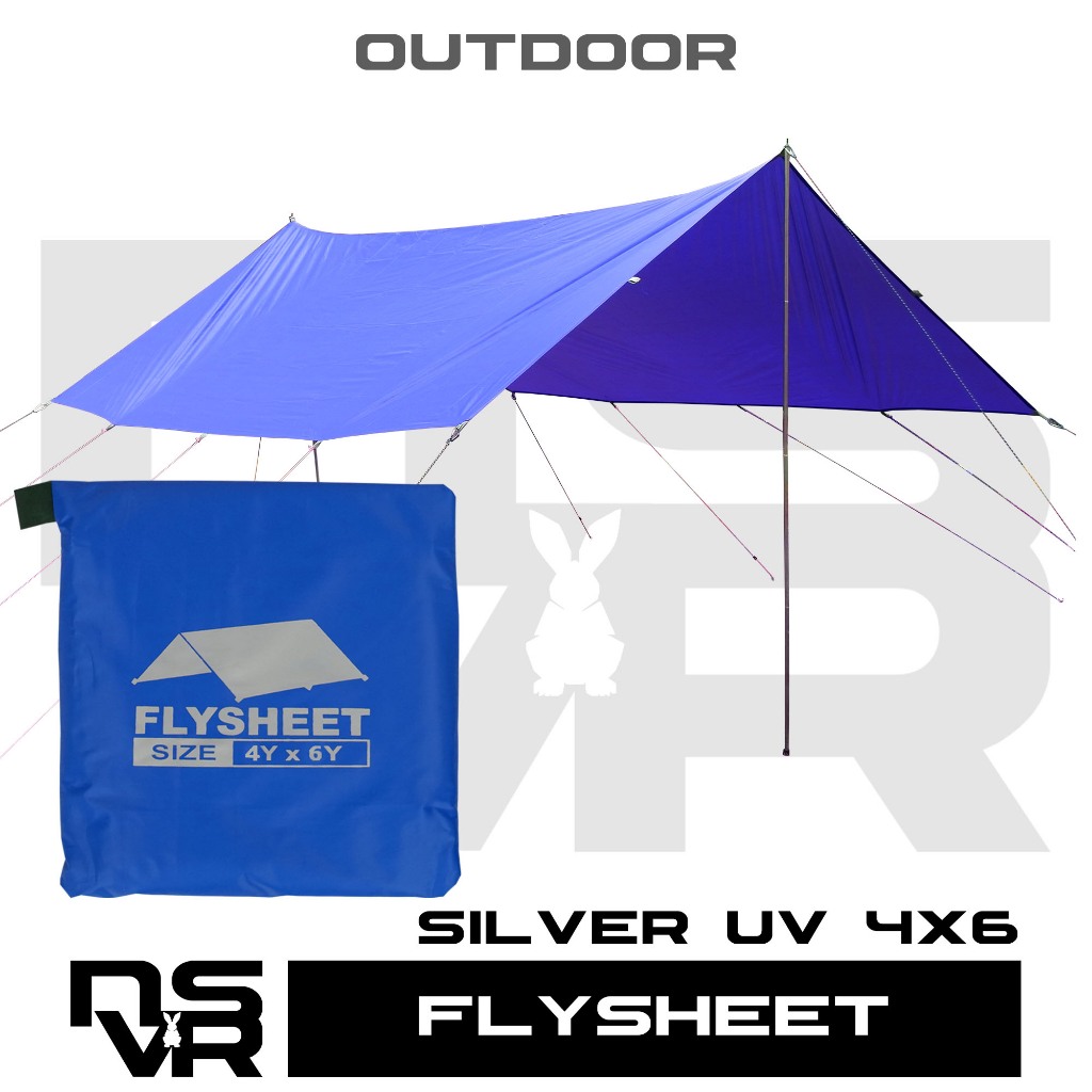 Jual flysheet tenda 4x6 flysheet pelindung tenda camping flysheet 4x6 ...