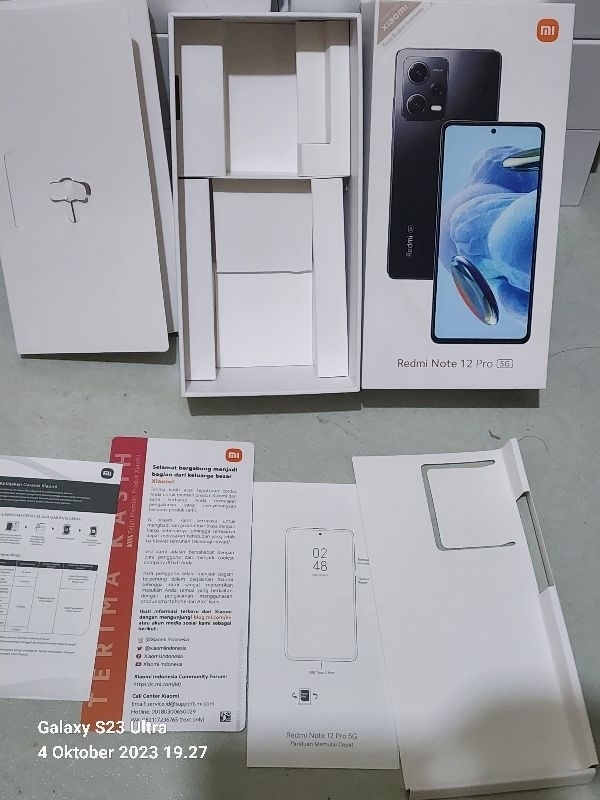 Jual Dus box redmi not 12 pro 5G asli copotan | Shopee Indonesia