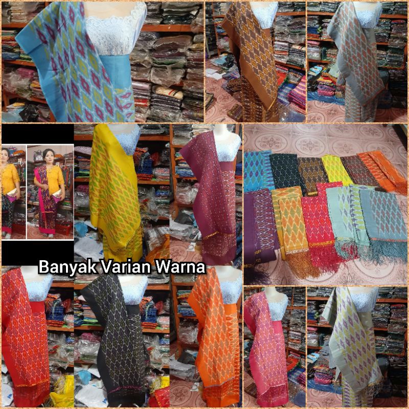 Jual BAYAK VARIAN WARNA SONGKET MANDAR MAULANA FULL TENUN TANPA ...