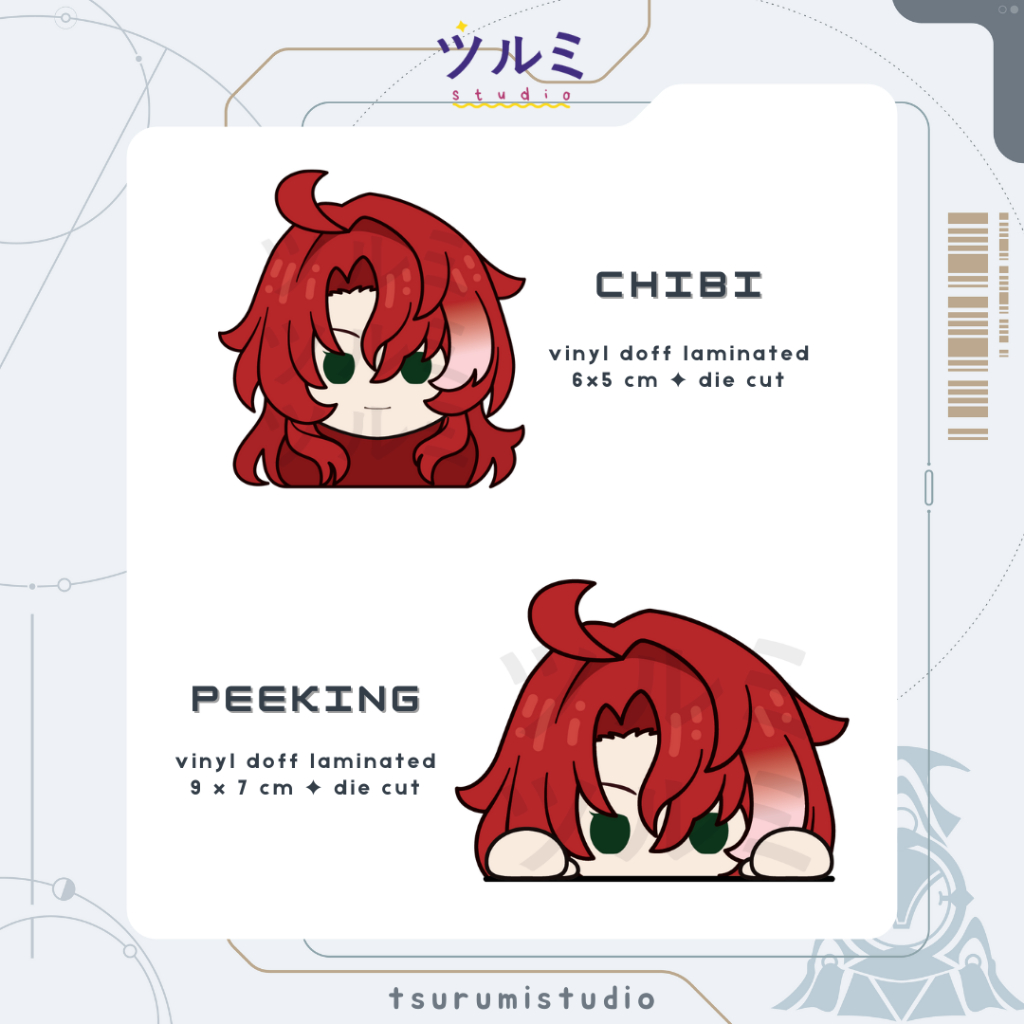 Jual HSR Honkai Star Rail Characters Peeker Peeking Sticker / Stiker ...