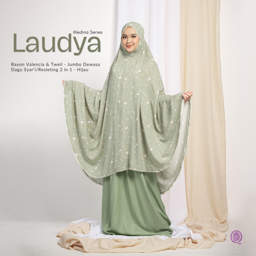 Jual MUKENA LAUDYA RAYA SERIES - MUKENAH DEWASA KATUN RAYON VALENCIA ...