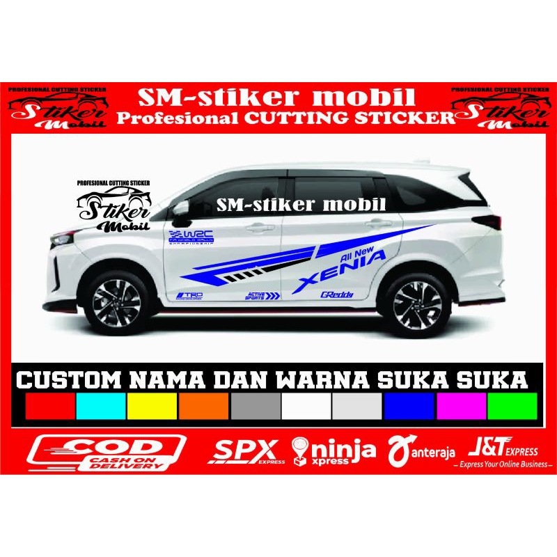 Jual stiker all new xenia all new avanza stiker variasi mobil sticker ...
