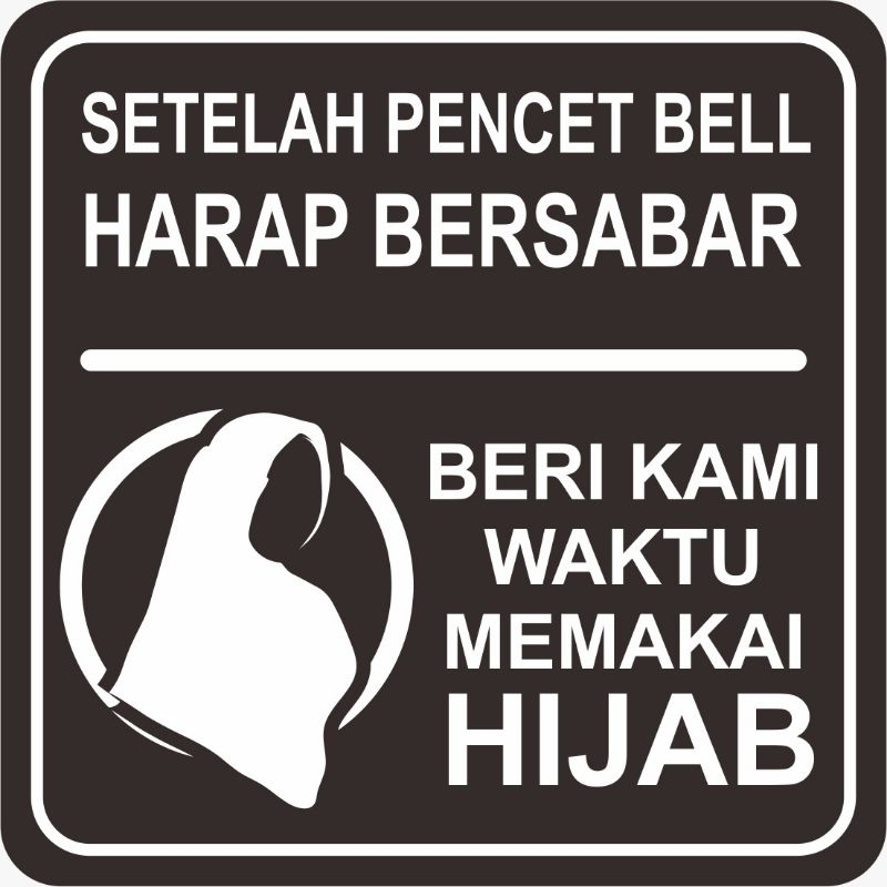 Jual sign Board Bell / Setelah pencet bell harap bersabar | Shopee ...