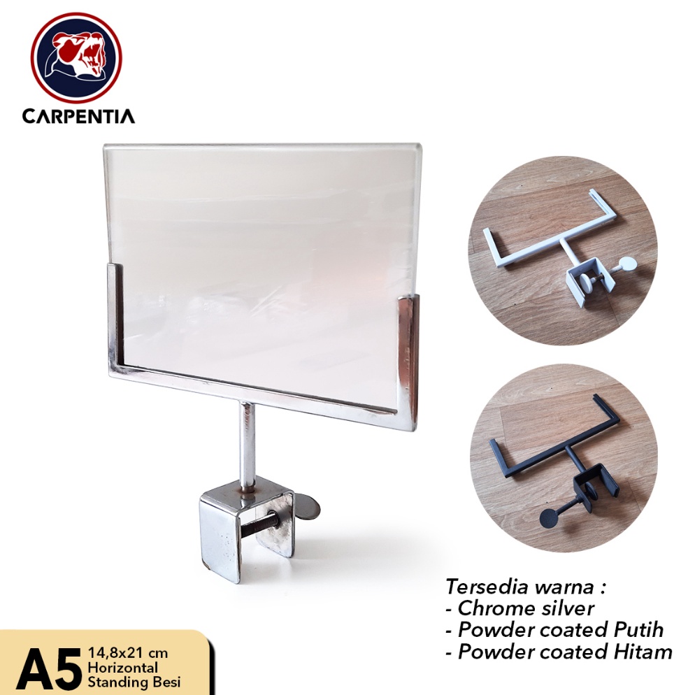 Jual RIW324 Terbaruday Carpentia Acrylic POP Stand A5 Display Penjepit ...