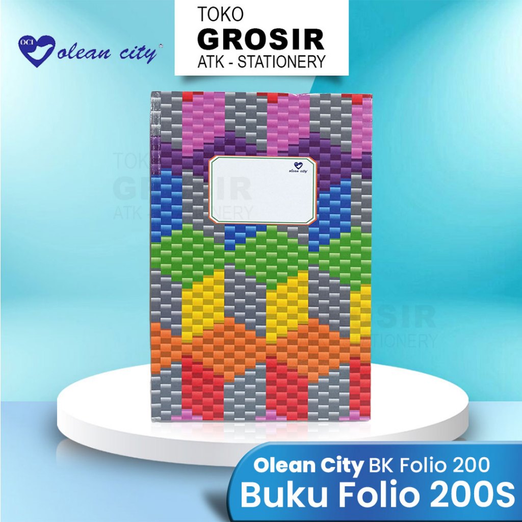 Jual Buku Folio Hard Cover Isi 200 Lembar Olean City / OLEAN CITY BK ...