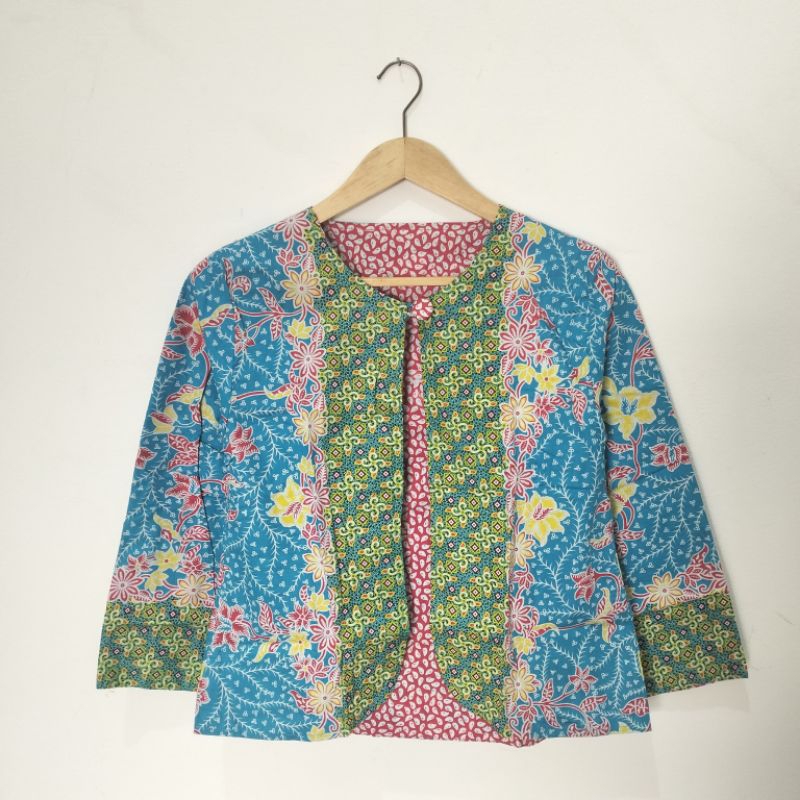 Jual Outer Reno Bolero Batik Bolak Balik Double Kain, Rompi Batik ...