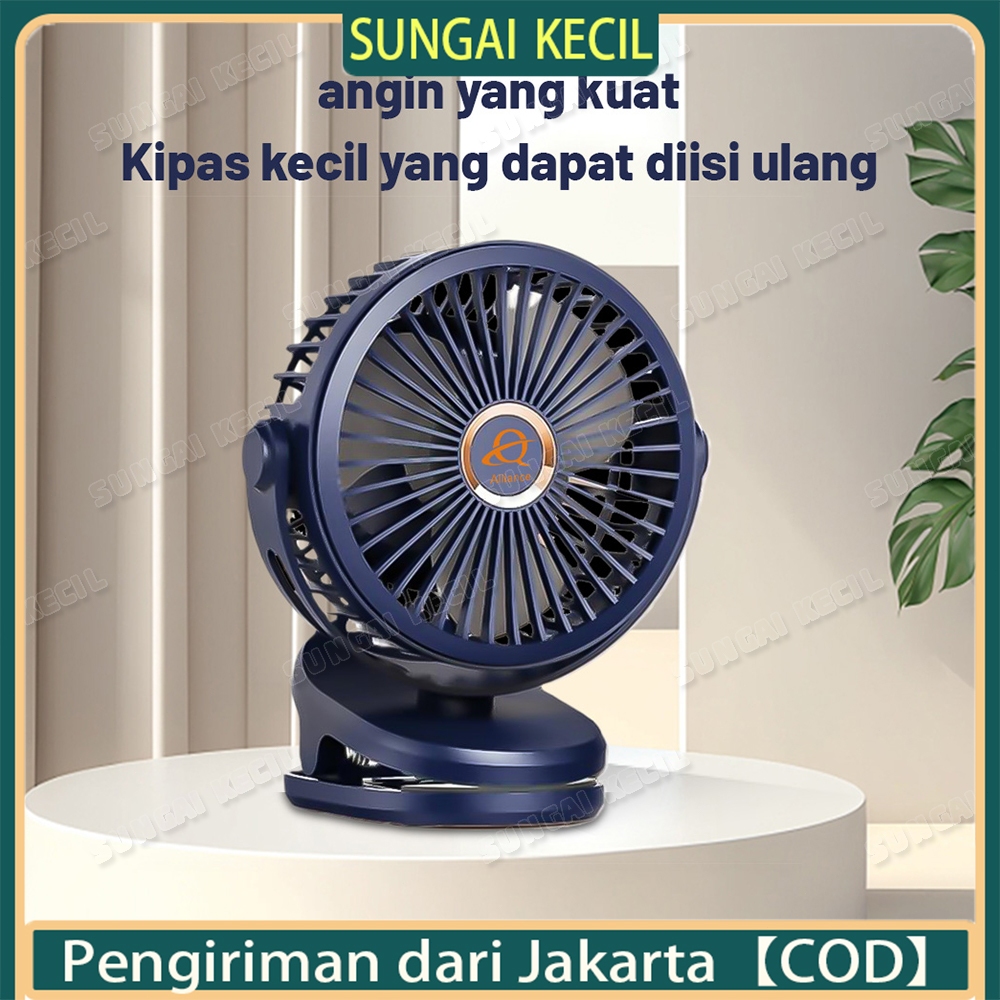 Jual Kipas Klip USB 10000MAh Kipas Mini Kipas Desktop Mini Berputar ...