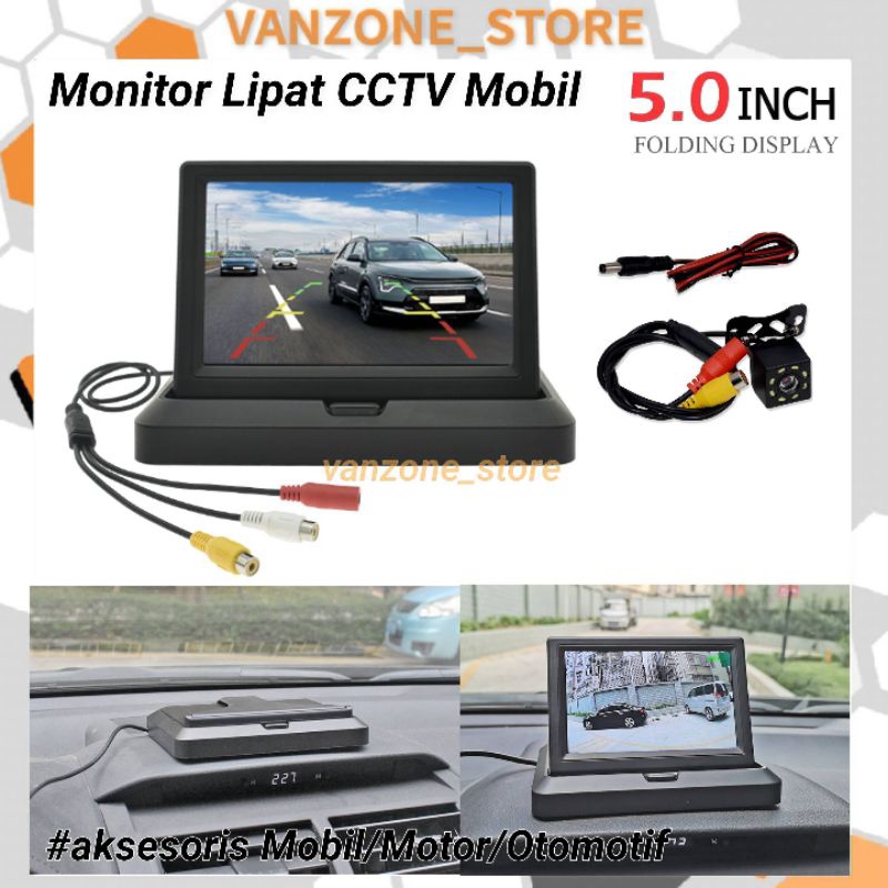 Jual [VANZONE] Monitor Lipat Parkir Kamera Mundur Mobil 5 INCH Layar ...