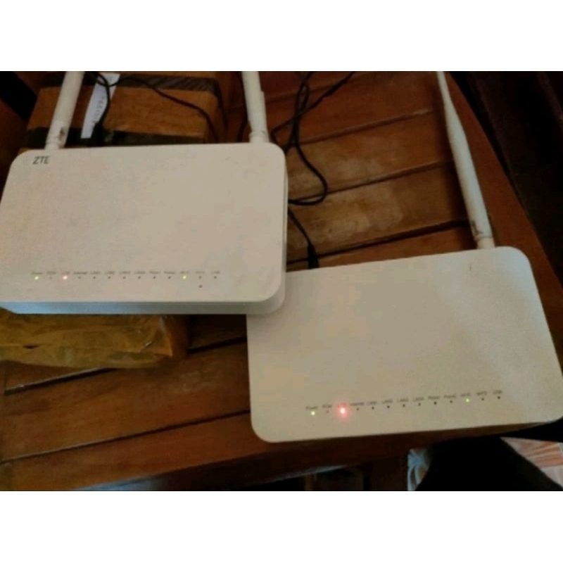 Jual ONT GPON ZTE V3 F609 sama adaptor original port biru | Shopee ...