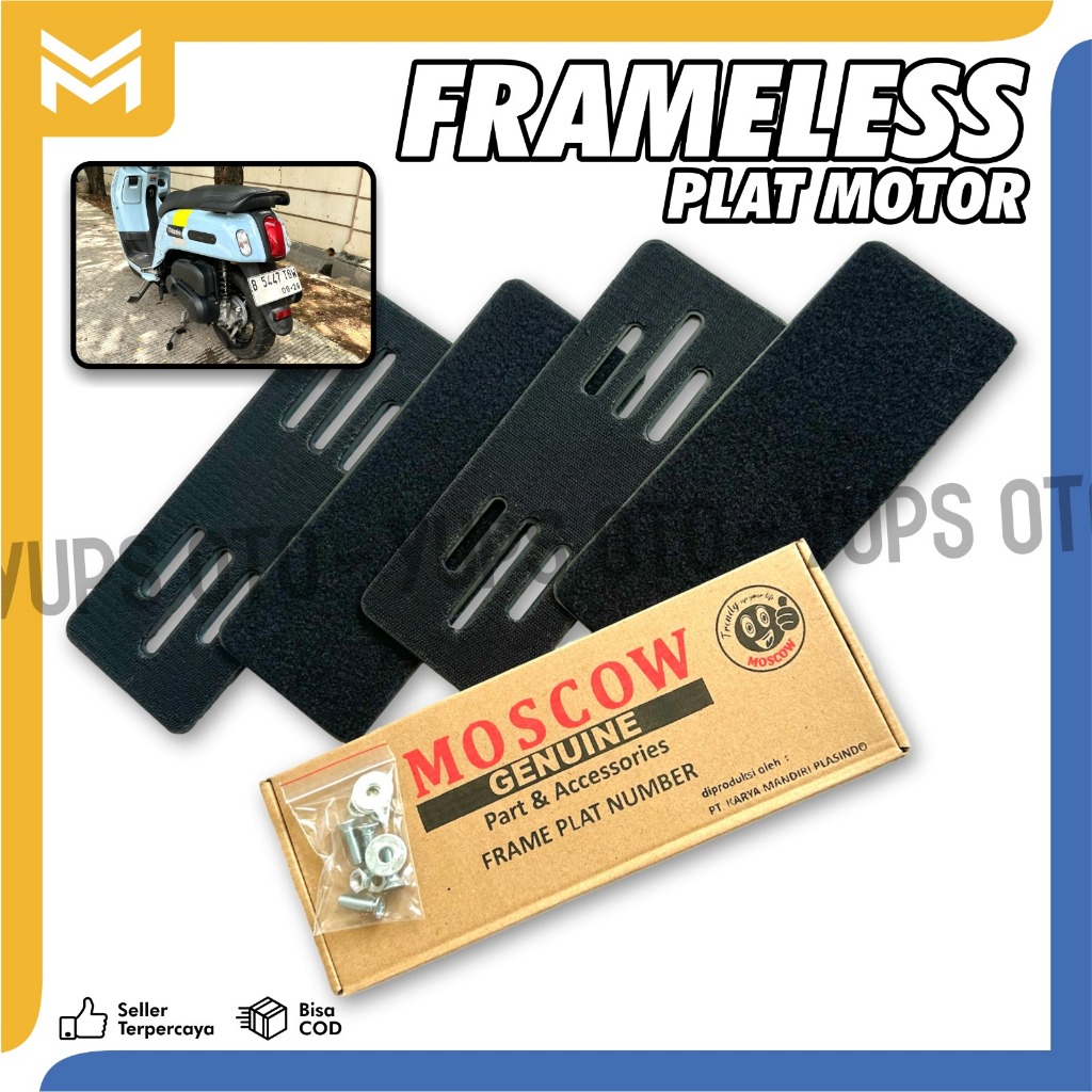 Jual FRAMELESS PLATE NO MOTOR FRAMELESSPLAT SNI PREMIUM FRAMELES FRAME ...