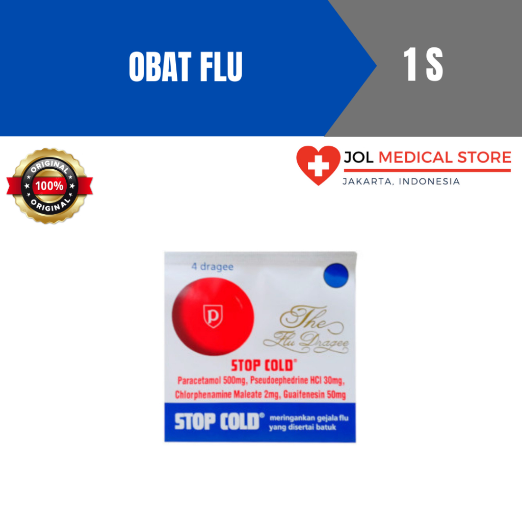 Jual Obat flu STOP COLD STRIP 4 TAB | Shopee Indonesia