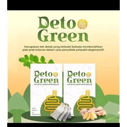 Jual Paket DetoGreen teh detox herbal detox usus kotor detox pencernaan ...