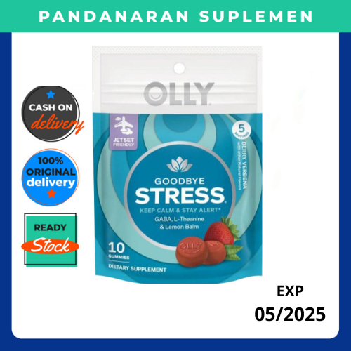 Jual OLLY Goodbye Stress Berry Verbena 10 Gummies - relax cemas panik ...