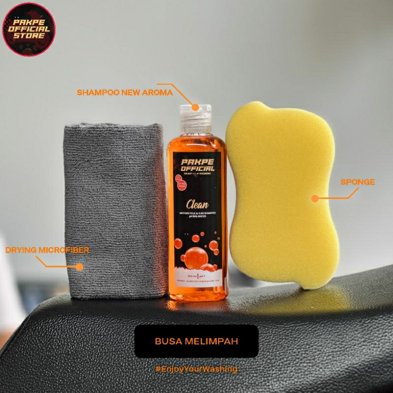 Jual CLEAN BY PAKPEOFFICIAL SHAMPOO MOTOR MOBIL DENGAN EXTRA-FOAM YANG ...
