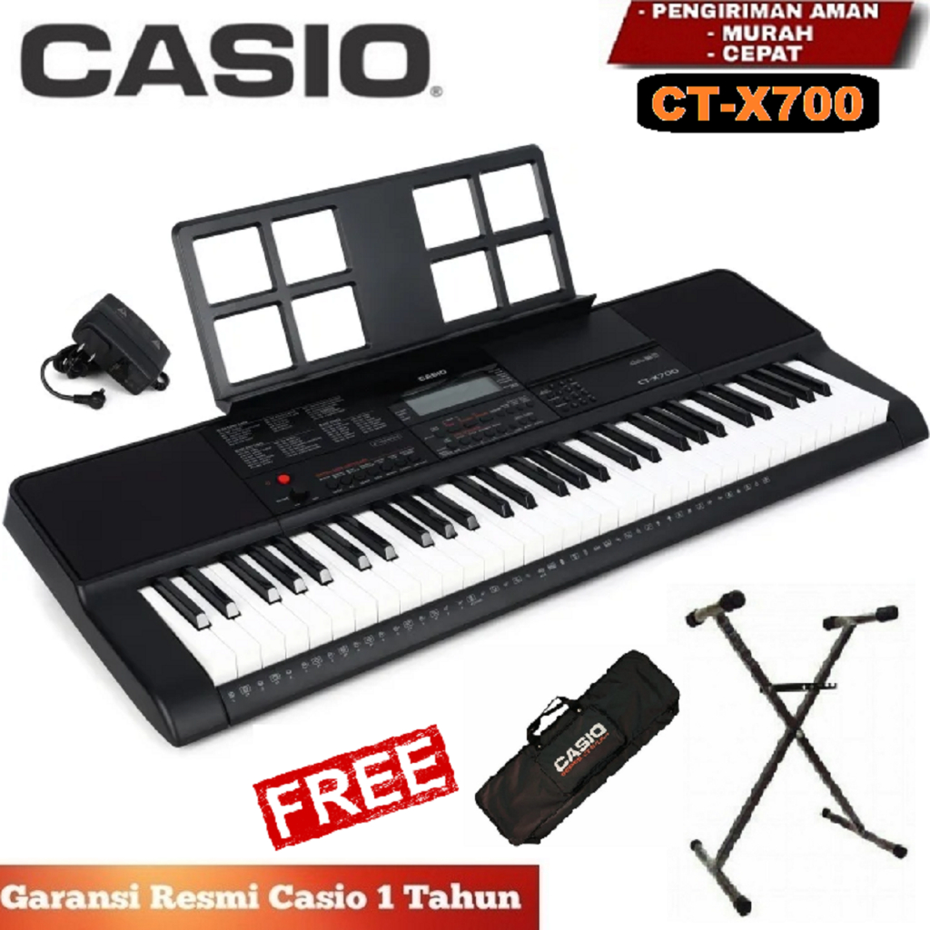 Jual Casio CTX700 Keyboard + Xstand + Tas / CTX 700 / CTX-700 / CT-X700 ...