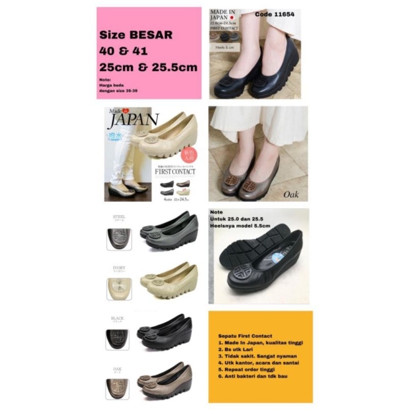 Jual SEPATU FIRST CONTACT MODEL KANCING Made In Japan (READY STOCK) 100 ...