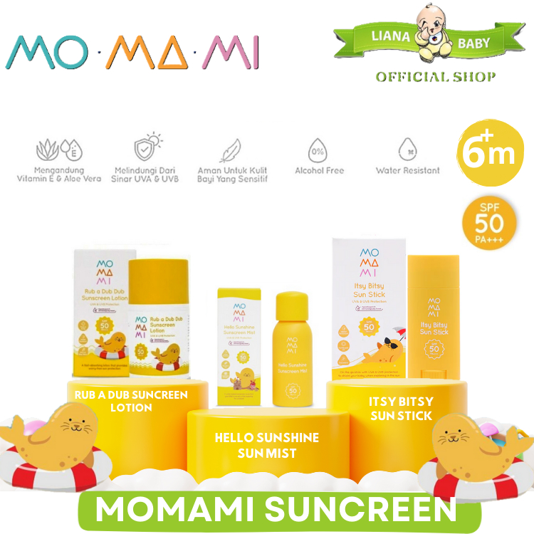 Jual PERA657 MOMAMI RUB A DUB DUB SUNSCREEN LOTION BABY 50ML KRIM TABIR ...