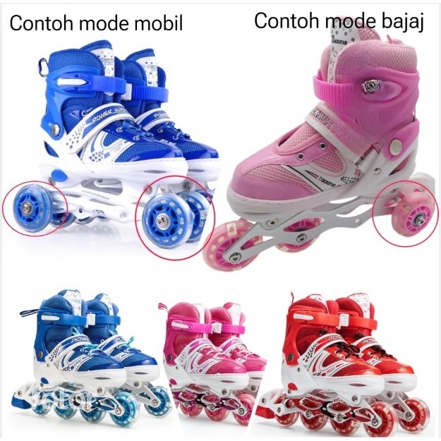 Jual SALE NEW - SEPATU RODA INLINE SKATE ANAK BANYAK WARNA (FREE 2 PCS ...