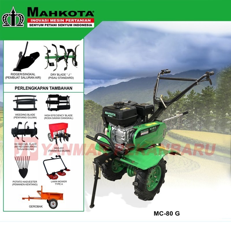 Jual TRAKTOR LADANG CULTIVATOR / TILLER MACHINE / MINI TILLER MAHKOTA ...