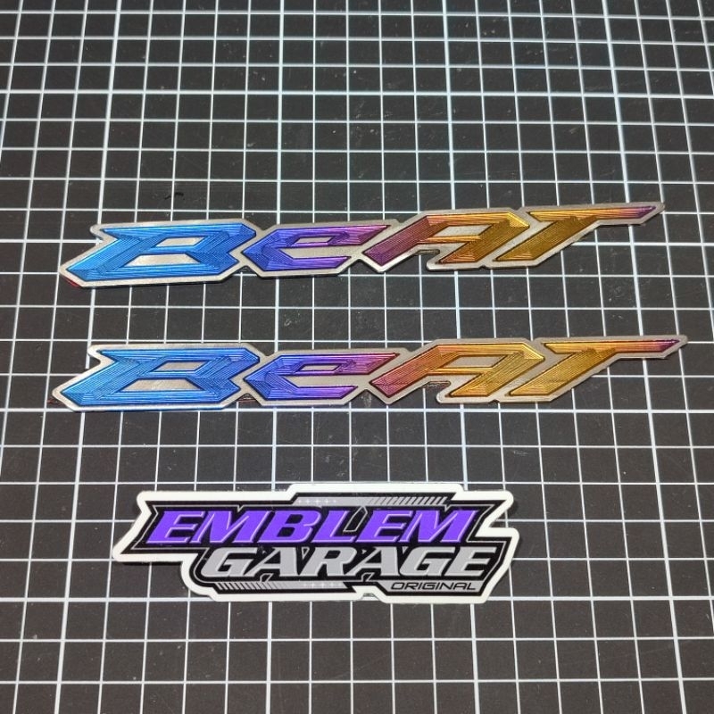 Jual Emblem Titanium Logo BEAT Titan Vietnam Original (harga untuk 1 ...