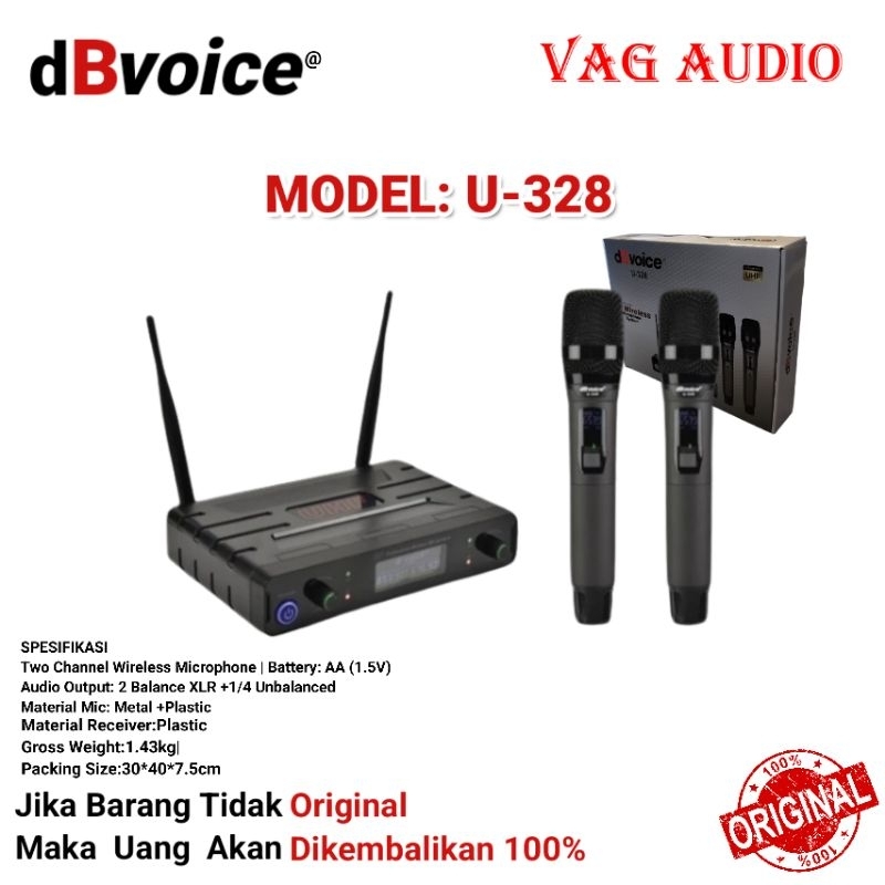 Jual MIC WIRELESS DBVOICE U-328, U 328 | Shopee Indonesia