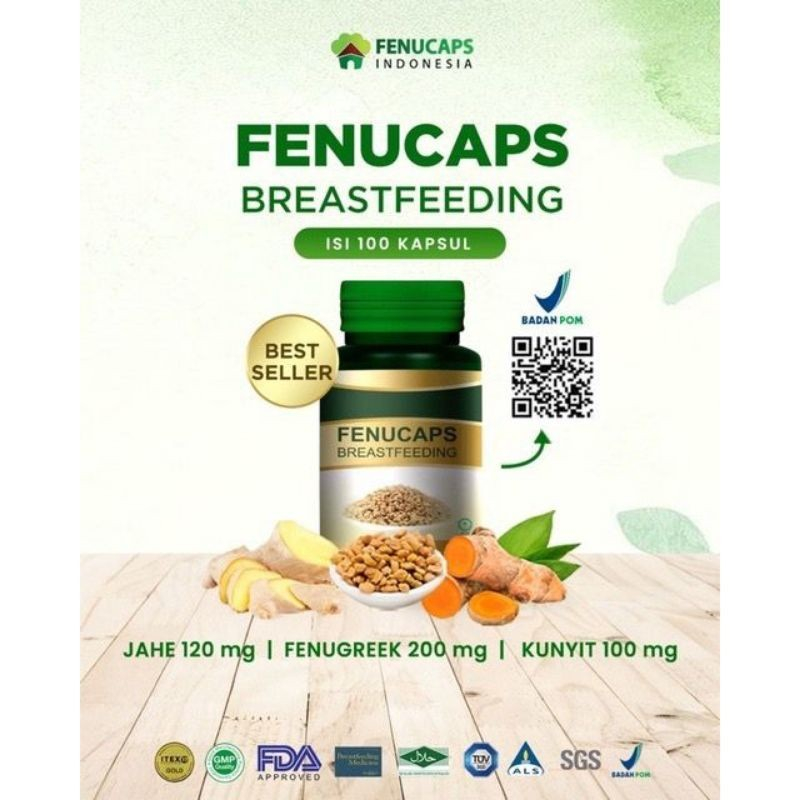 Jual Fenucaps Asi Booster Breastfeeding Medicine (Isi 100 Kapsul) | Shopee Indonesia
