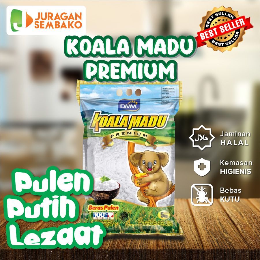 Jual Beras Koala Madu Setra Ramos 5kg | Shopee Indonesia