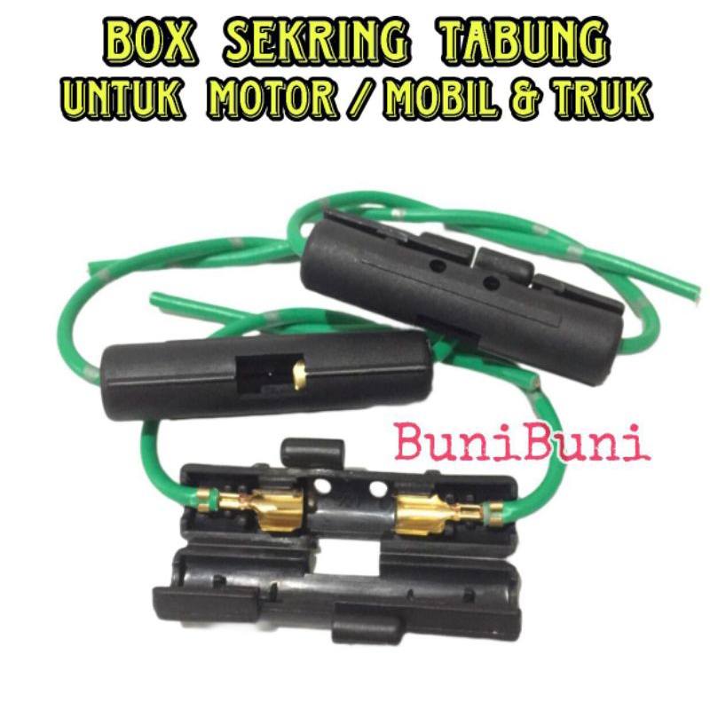 Jual FUSE BOX TABUNG - Rumah Sekring Sikring Tabung Kaca Untuk Mobil ...