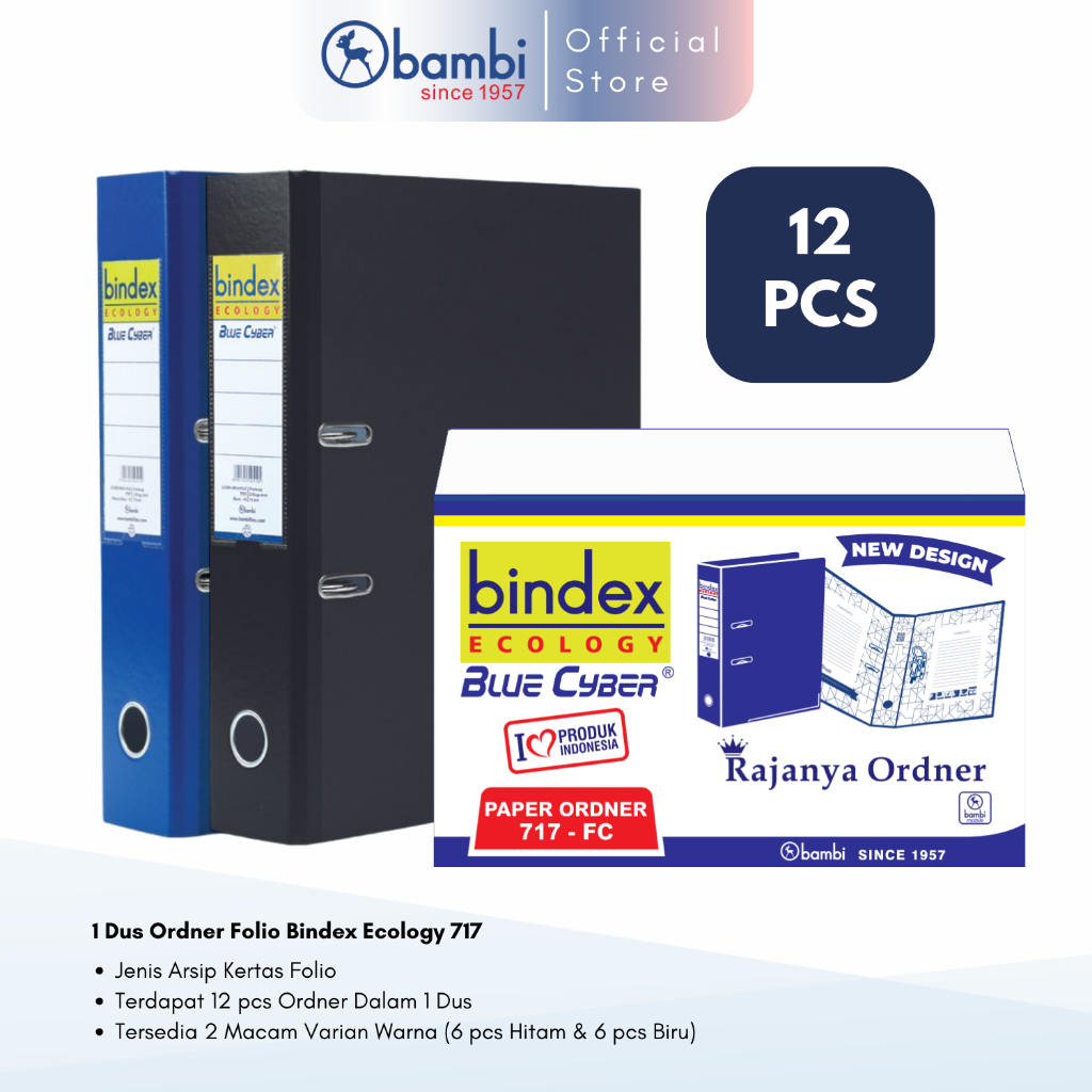 Jual 1 Dus Bindex Ecology Lever Arch File Ordner Folio Jumbo Size 75 mm ...