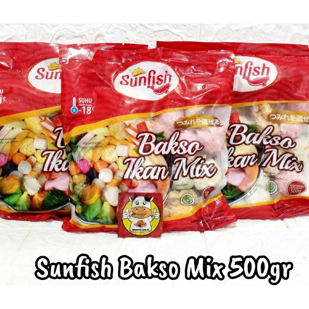 Jual SUNFISH BAKSO MIX 500GR-FROZEN FOOD-BRONTZ JOGJA | Shopee Indonesia