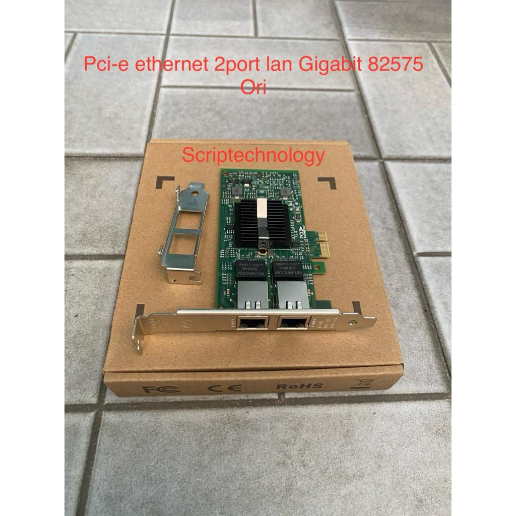 Jual PCI-E Lan Card Intel Gigabit 2 Port PCI Express Dual Intel Gigabit 82575 | Shopee Indonesia