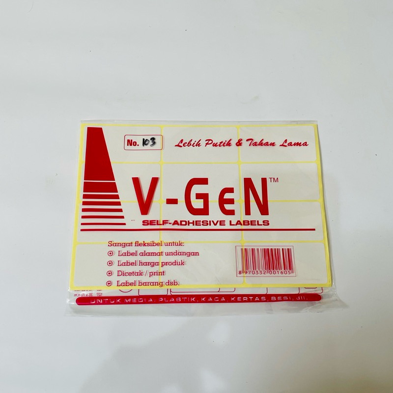 Jual Kertas Stiker Label Undangan Nama 103 Polos | Shopee Indonesia