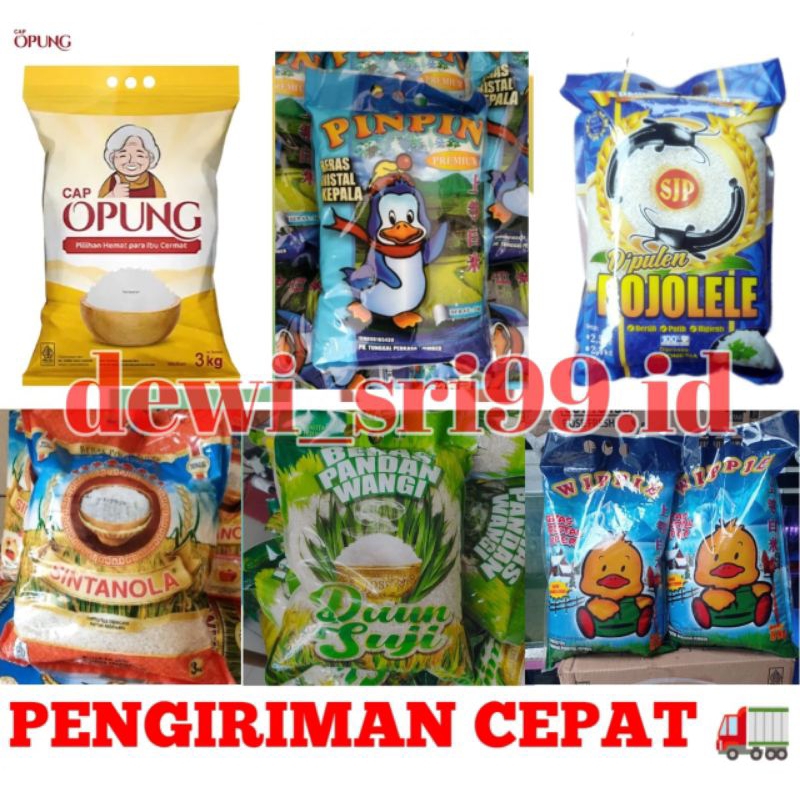 Jual Aneka Beras Premium Kemasan 3Kg ASLI PACKING PABRIK | Shopee Indonesia