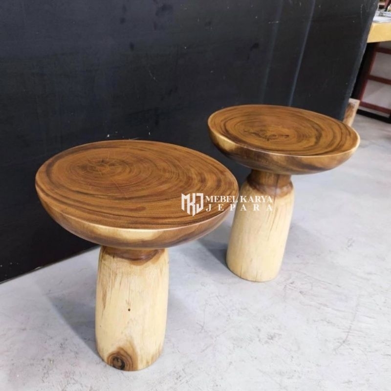 Jual Meja Trembesi Stool Kayu Suar | Shopee Indonesia