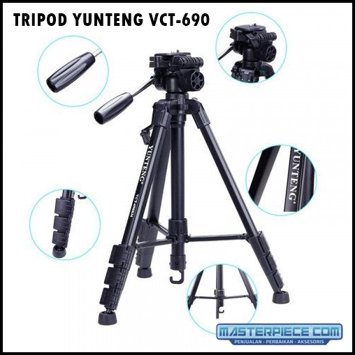 Jual TRIPOD YUNTENG VCT-690/ TRIPOD BESAR/ TRIPOD DSLR CAMERA/ TRIPOD ...