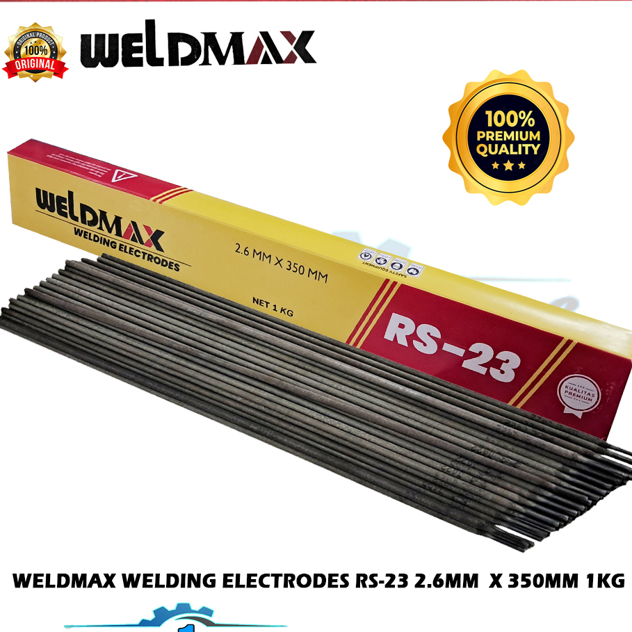 Jual PREMIUM WELDMAX RS23 2mm 1KG Kawat Las Elektroda Welding RS23 ...