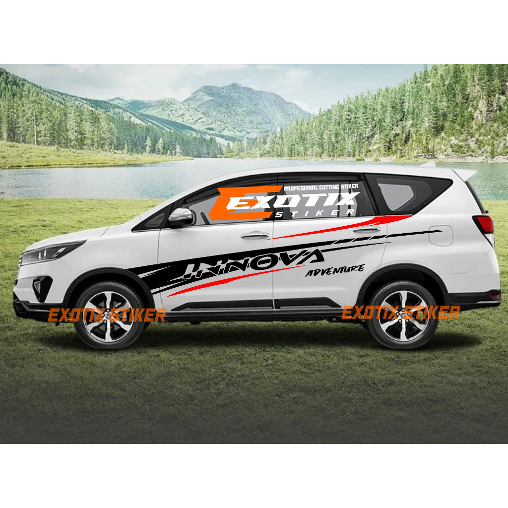 Jual Stiker mobil toyota innova cutting stiker variasi body samping ...