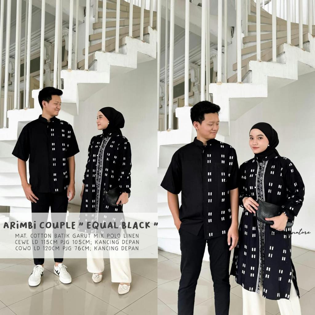 Jual Baju Couple Pasangan Tunik dan Kemeja Motif Batik Etnik Jumputan ...