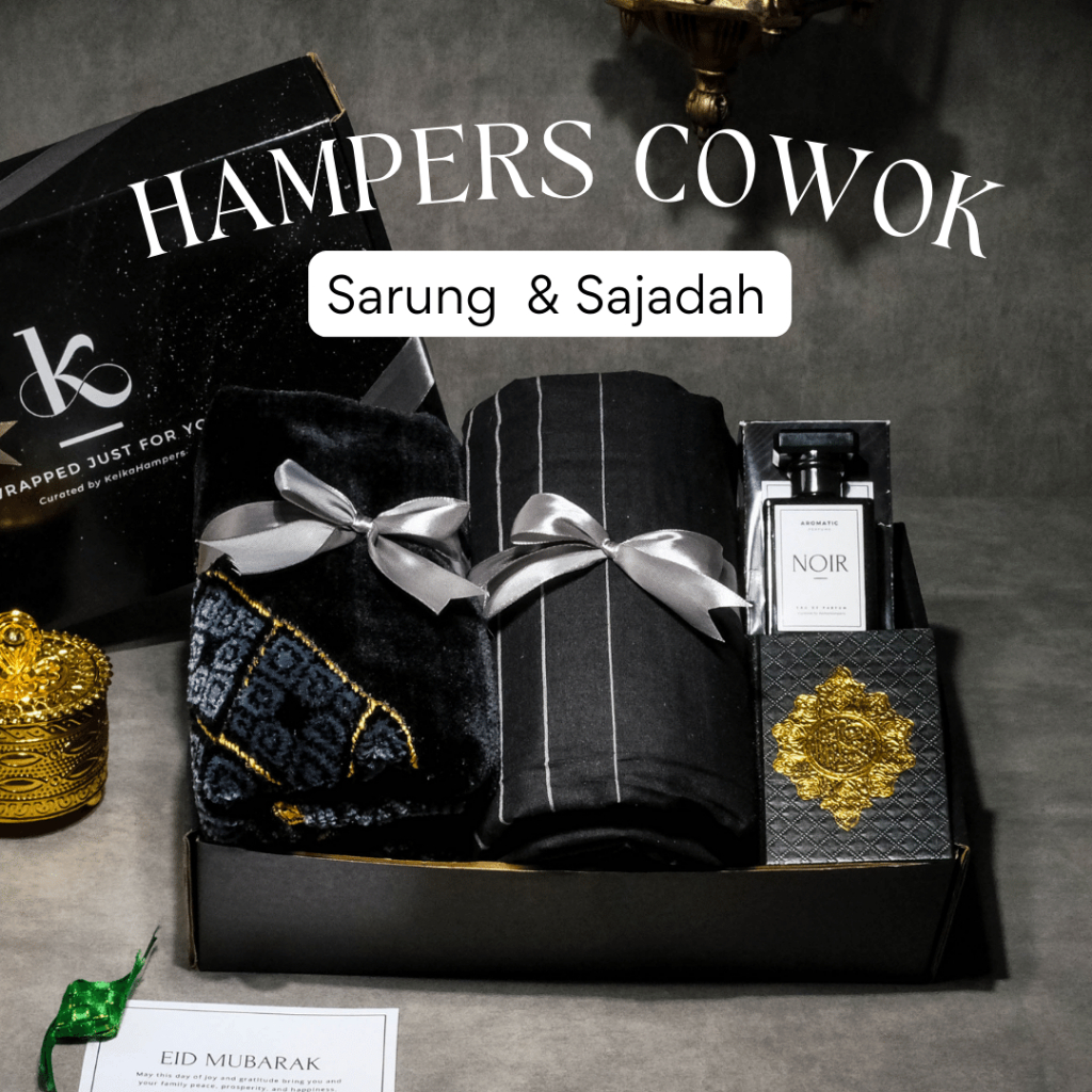 Jual Hampers Cowok Islam Sarung Sajadah | Hampers Kado Sarung Pria ...