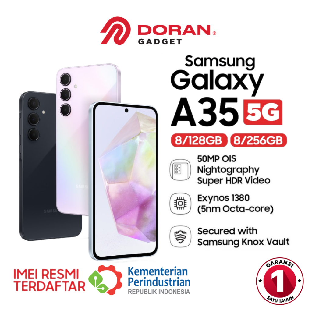 Jual Samsung Galaxy A35 5G 8/128GB 8/256GB RAM 8GB ROM 128GB 256GB FHD+ Super Amoled Screen NFC ...